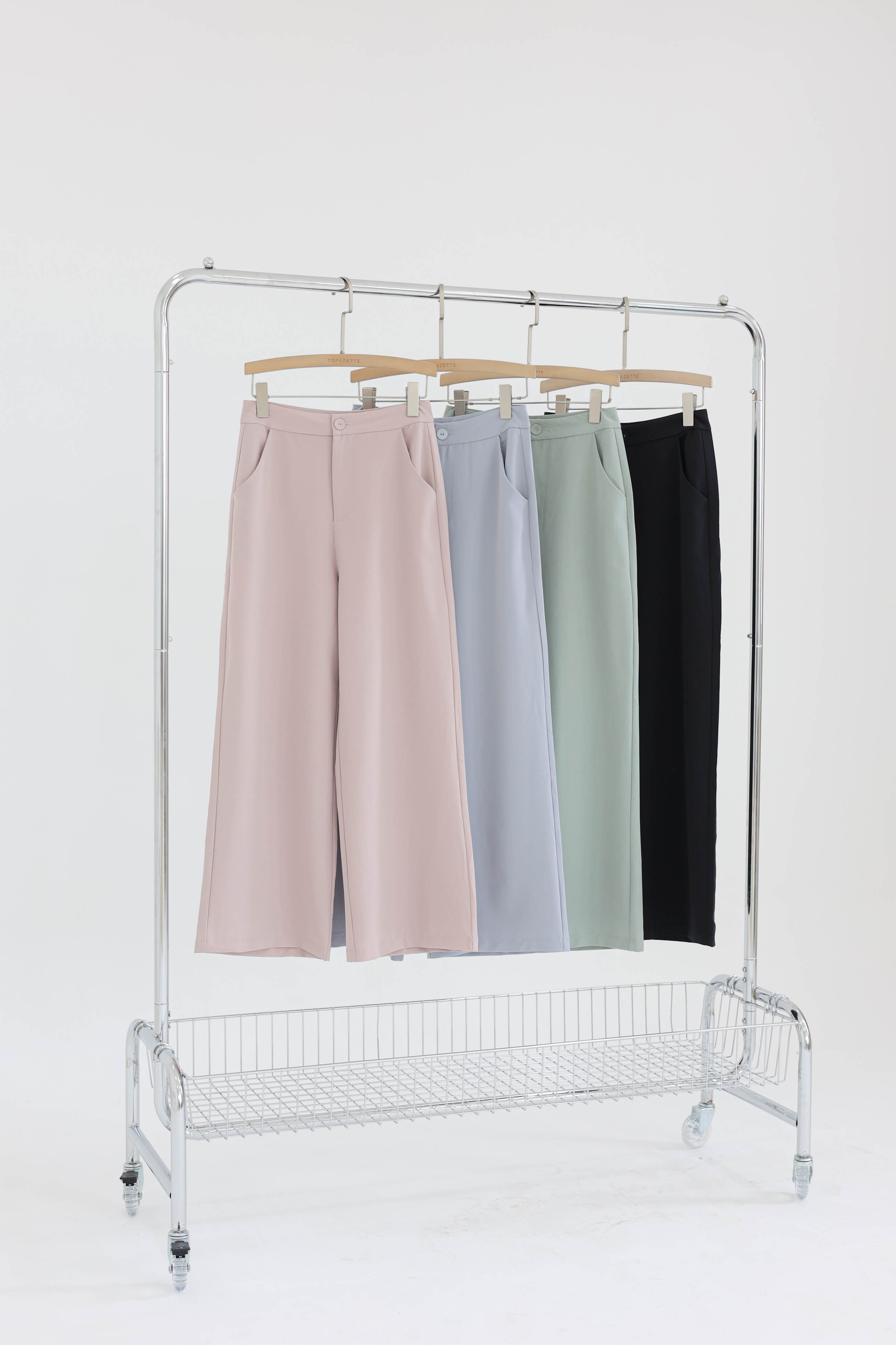 *TPZ* IN THE ZONE PANTS IN DUSTY BLUE | TOPAZETTE