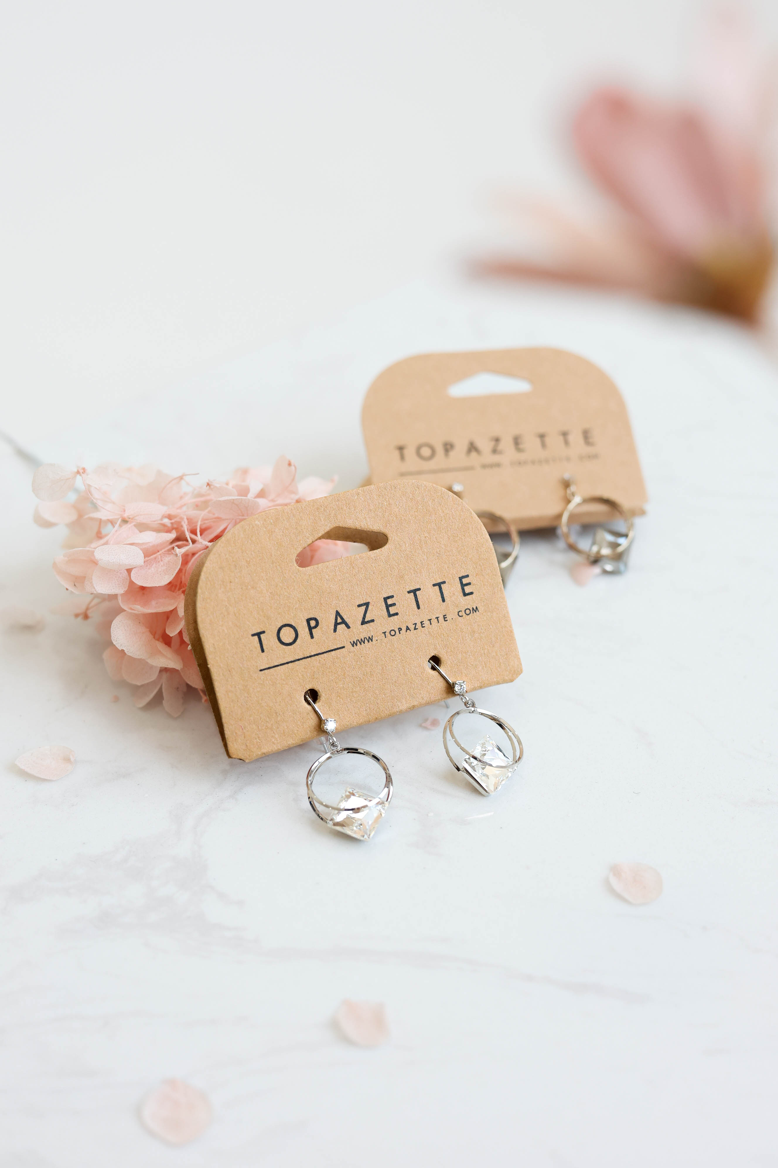 HIRA DOUBLE UNIQUE EARRINGS | TOPAZETTE