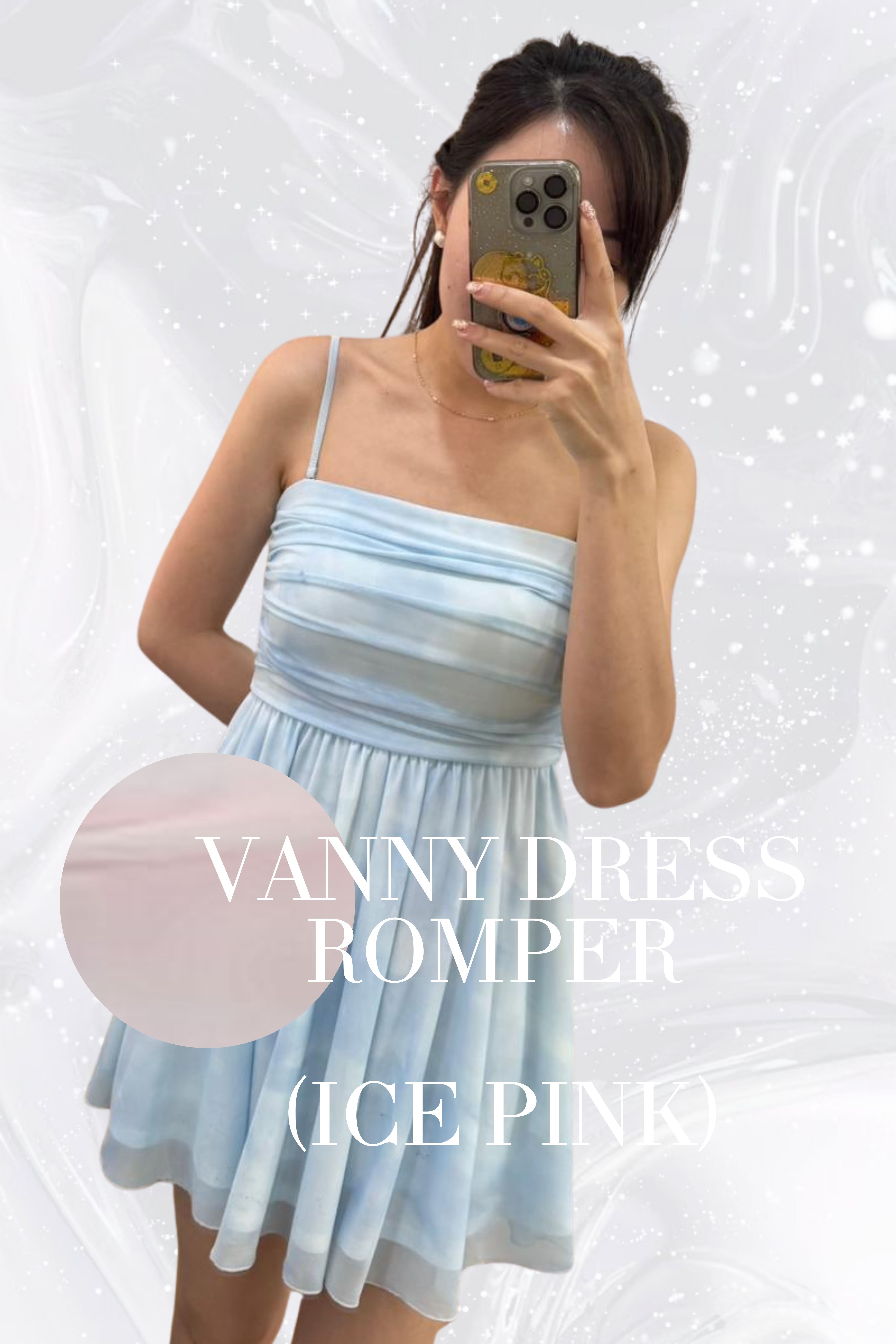 (PO ETA: MID AUG) "*TPZ LUXE MESH* VANNY DRESS ROMPER (WITH DETACHABLE ...
